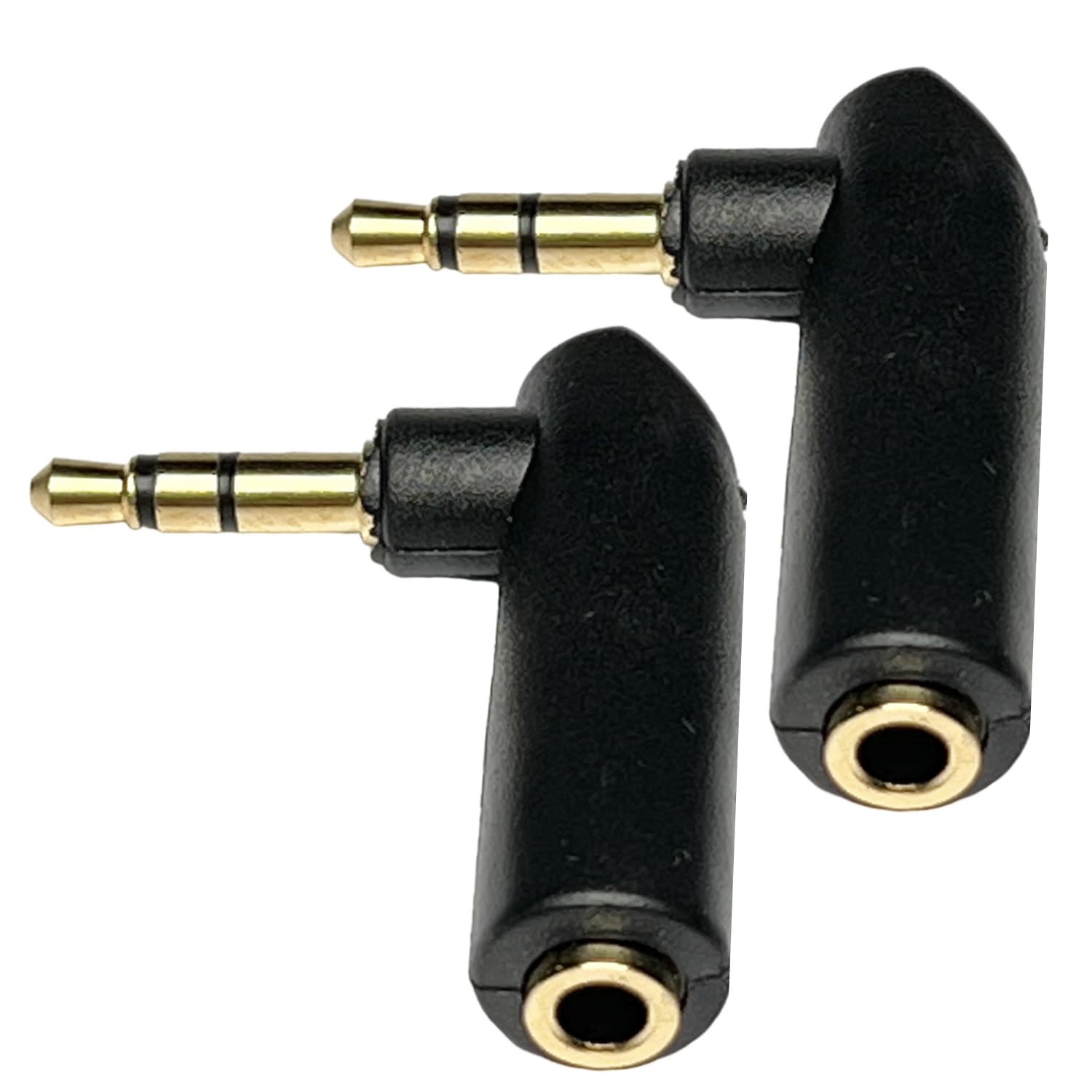 Amazon.com: CESS 3.5mm TRS Stereo Right Angle Adapter - Gold-Plated ...