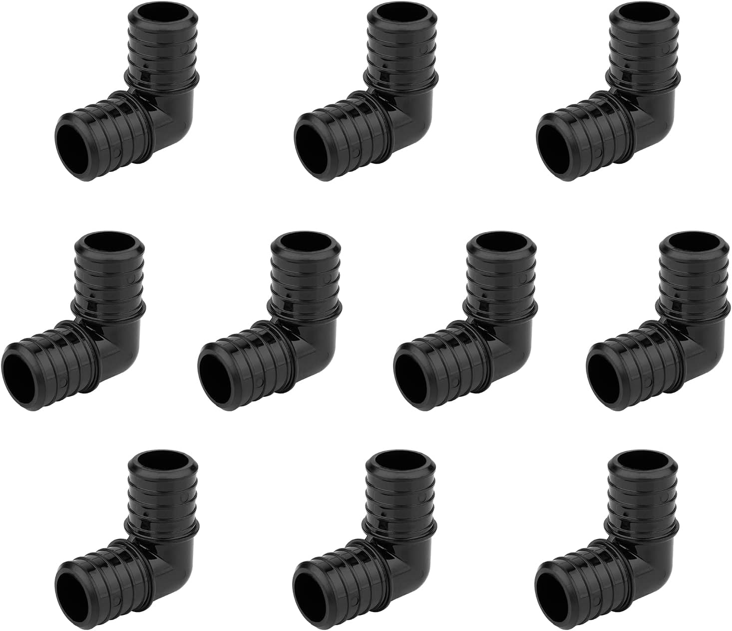 Amazon.com: GUOFIS 10 Pack PEX Poly Fittings,1inch X 1inch Pex Poly PPSU Barb Crimp Elbow ...