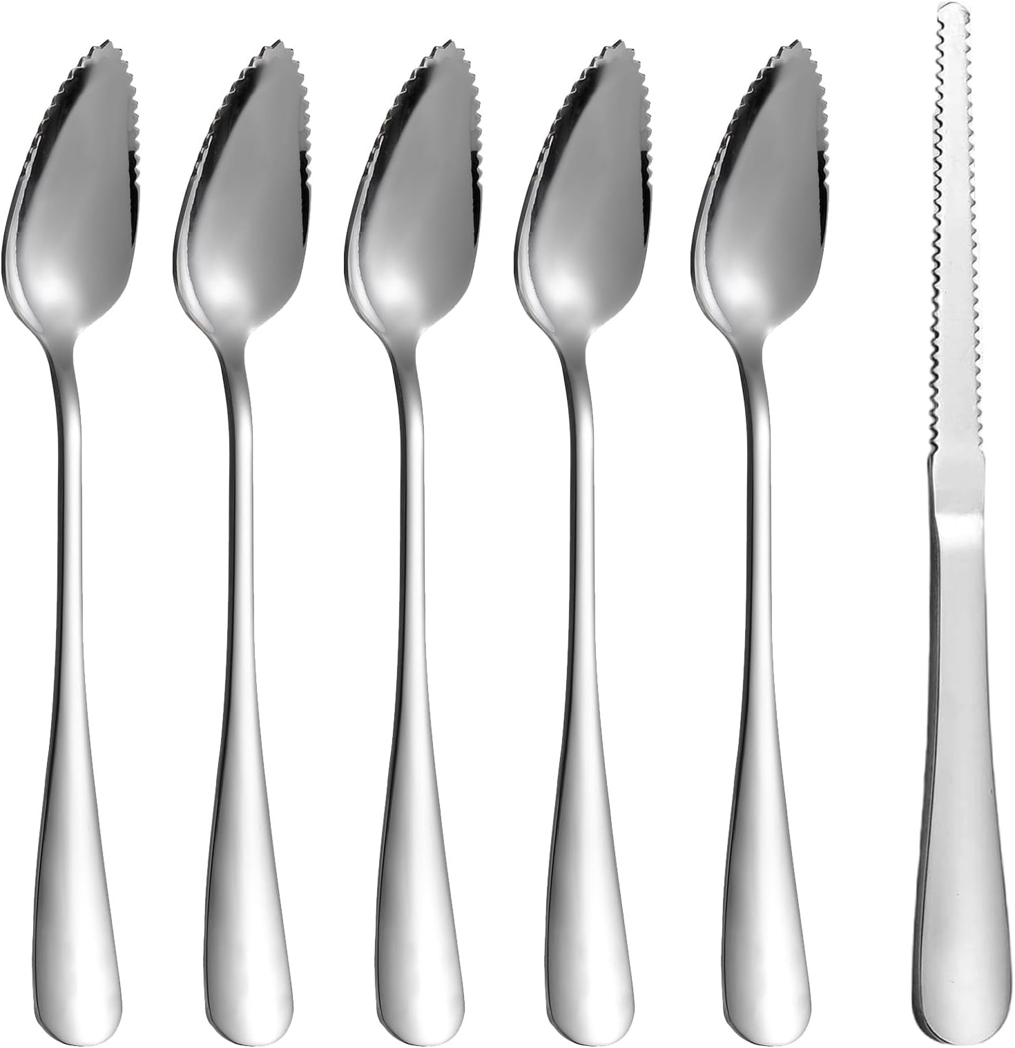 Amazon.com: HAZOULEN Grapefruit Spoons, Stainless Steel, 6-2/5-Inch ...