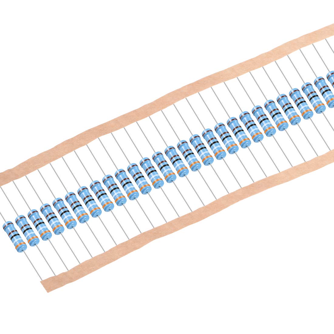 Amazon.com: uxcell 30Pcs 3.9K Ohm Resistor, 1W 1% Tolerance Metal Film ...