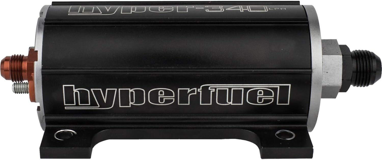 Amazon.com: Hyperfuel 40104 Hyper-340 L/PH Inline Fuel Pump For Up-To ...