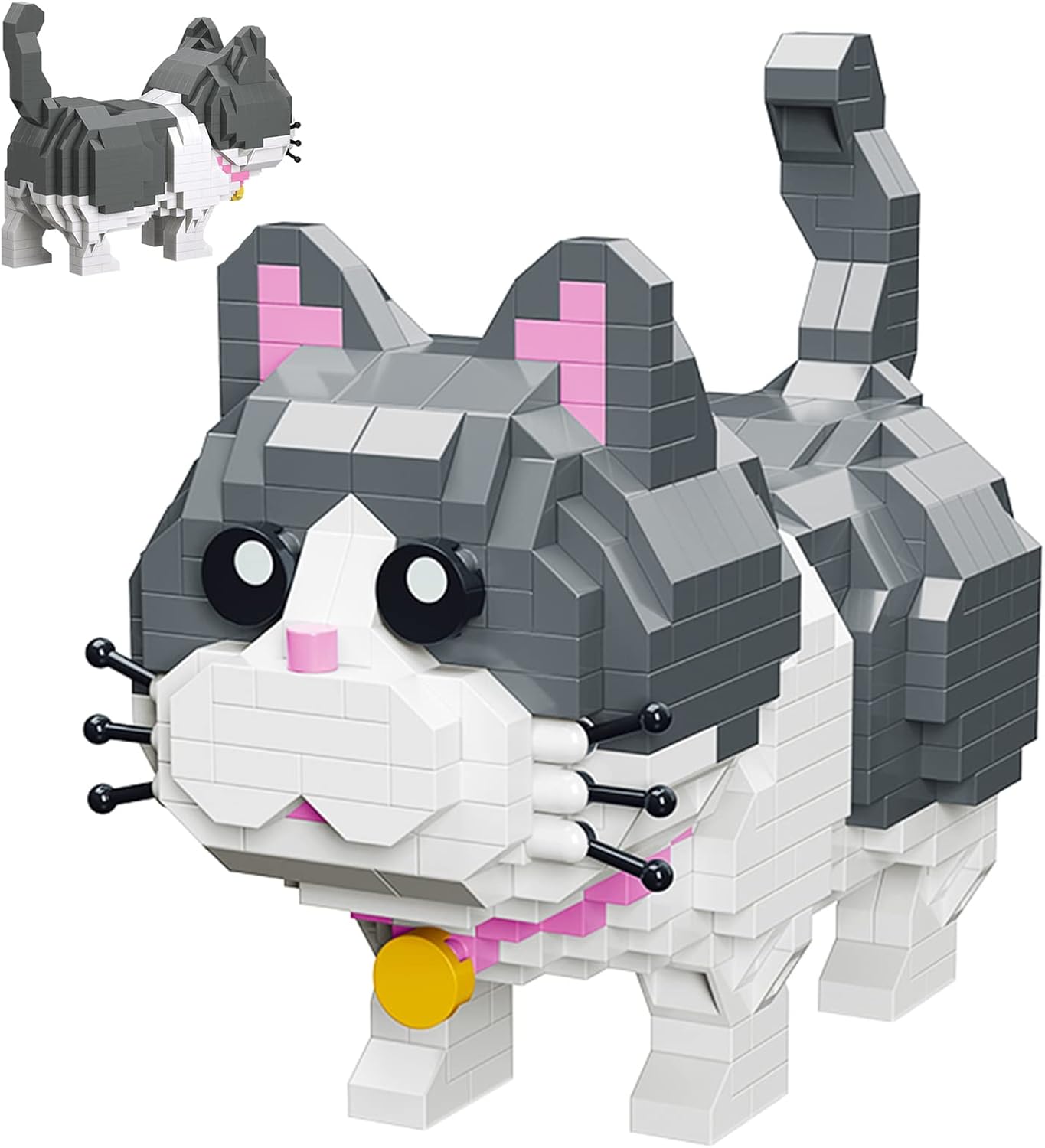 Amazon.com: Myweyde Black Cat Building Blocks, Micro Building Blocks ...