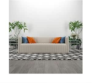 Amazon.com : Living Room Backdrop 8x8ft Fabric Home Interior Wall ...