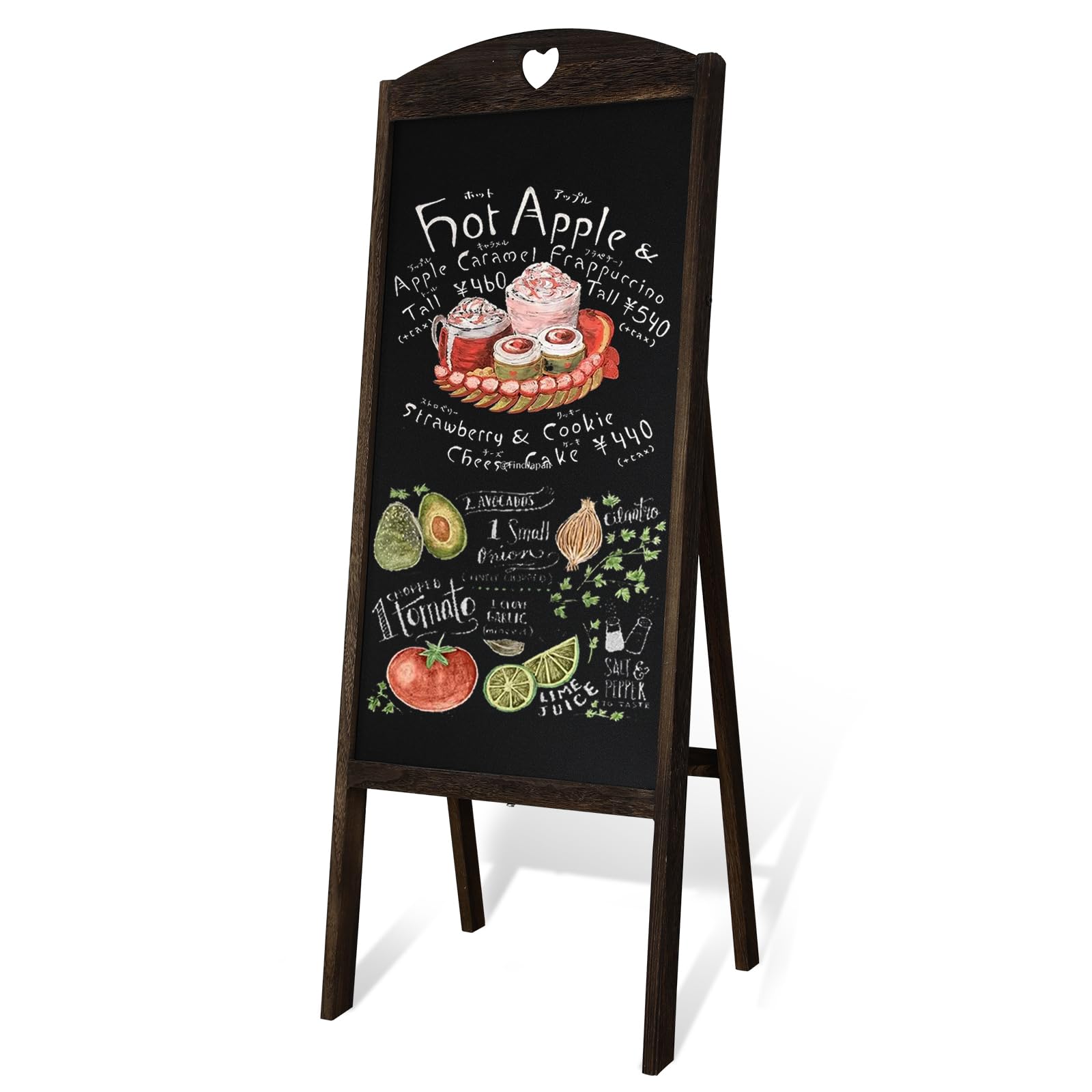 Snapklik.com : Babion Large Wooden Chalkboard Signs, A-Frame Wooden Sign