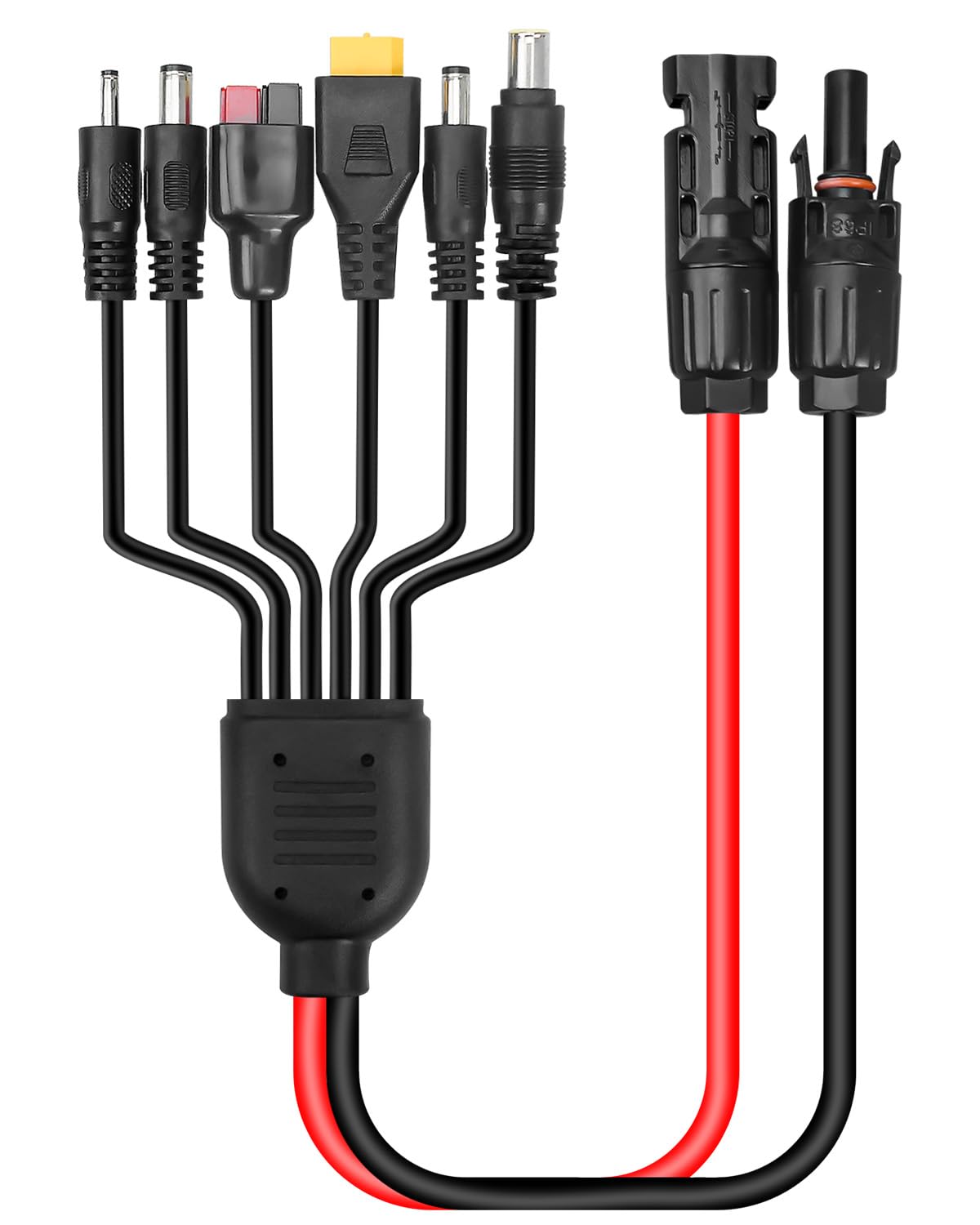 Amazon.com: GUZIKO 6-in-1 Solar Panel Connector with Female and Male ...