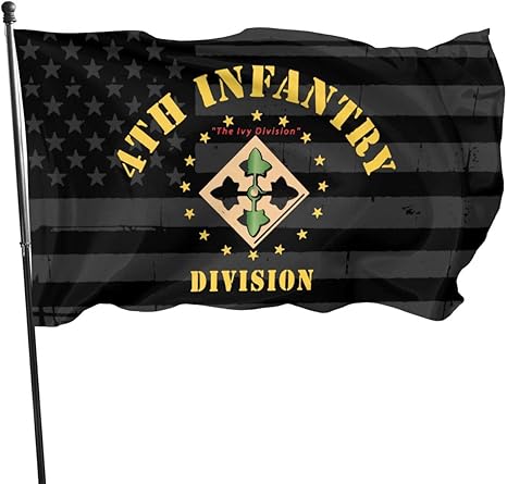 Amazon.com: HUXINGXINGfaqi 4th Infantry Division Flag 3' X 5' Ft ...