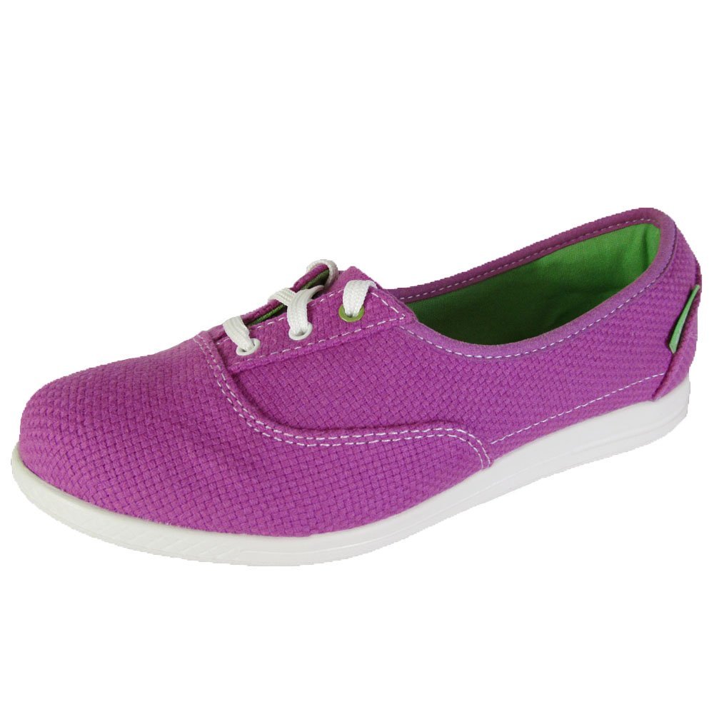 Buy Crocs Women's Lopro Short Vamp Canvas Plim Sneaker Shoes Viola ...