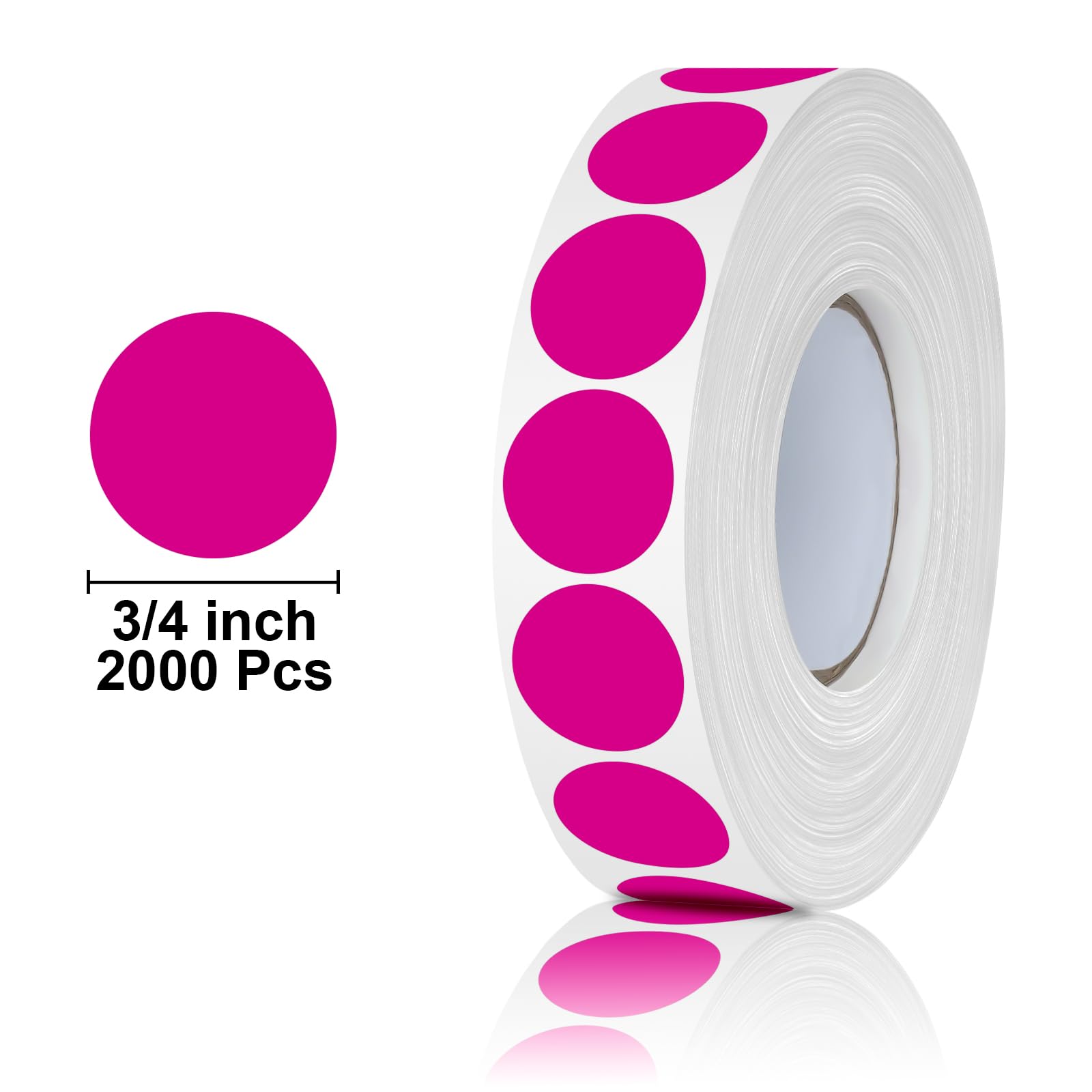 Snapklik.com : Pack Of 2000 Colored Dot Stickers Round Color Coding ...