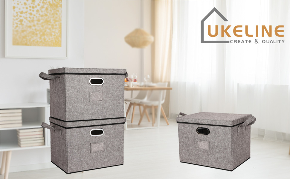 Large Collapsible Storage Bins Collapsible Foldable Square Fabric ...