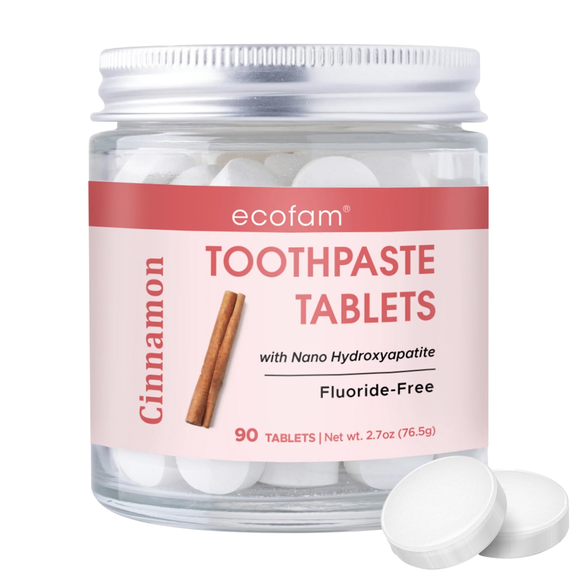 Amazon.com : Ecofam Toothpaste Tablets – Cinnamon | Chewable Toothpaste ...