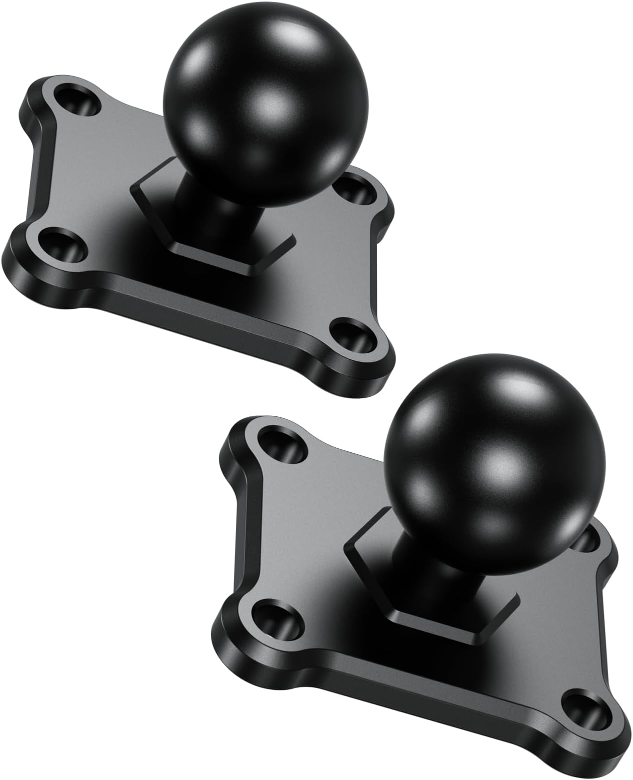 Amazon.com: BRCOVAN 2 PCS, 1'' Ball Mount Base with Aluminum Alloy 4 ...