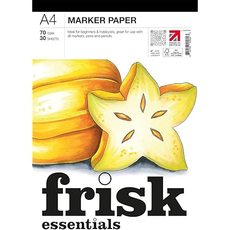 Daler-Rowney Graphic Series Marker 70gsm A4 Paper Pad, Smooth Surface ...