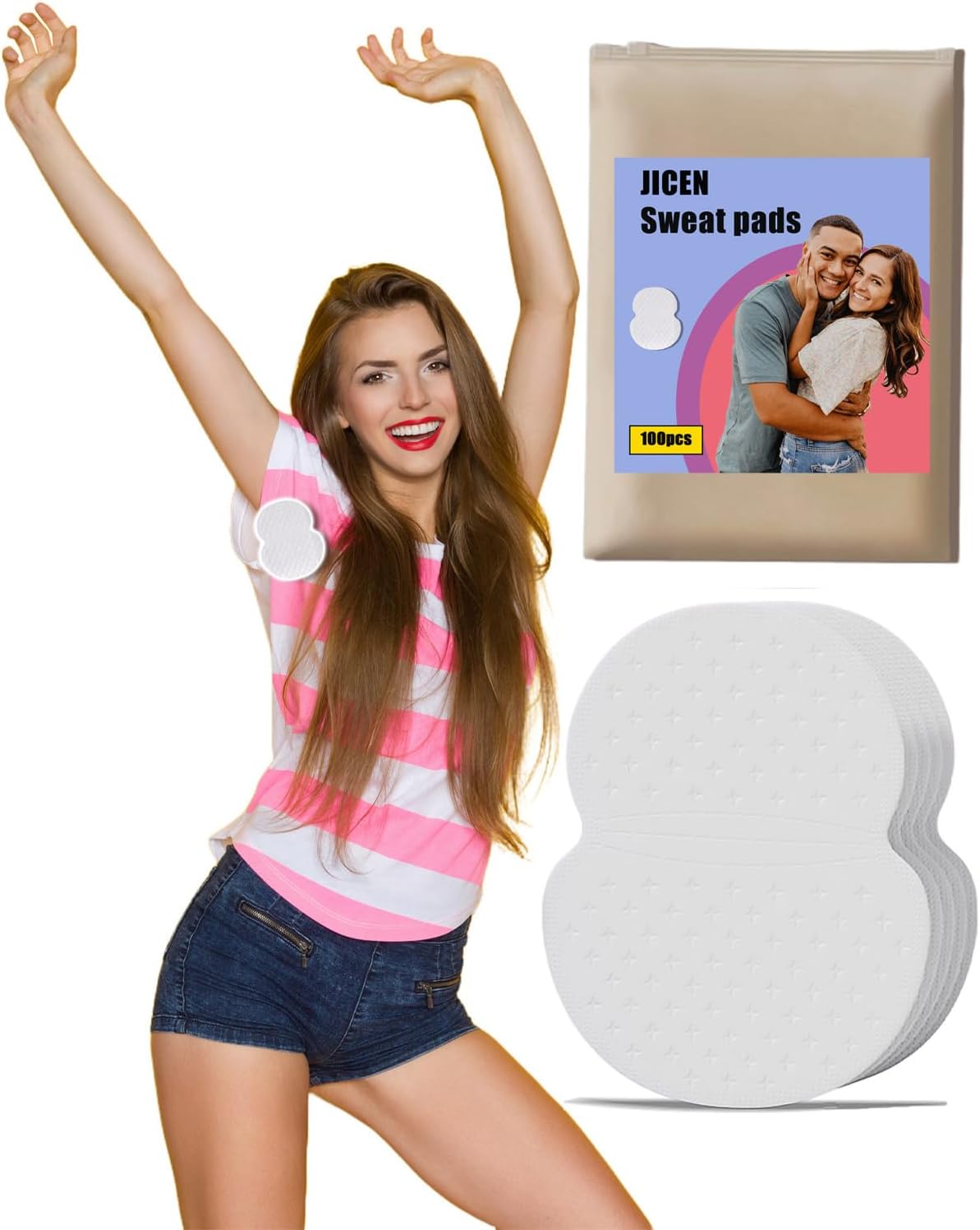Amazon.com : Premium Underarm Sweat Pads,Armpit Pads - 120 Pack ...