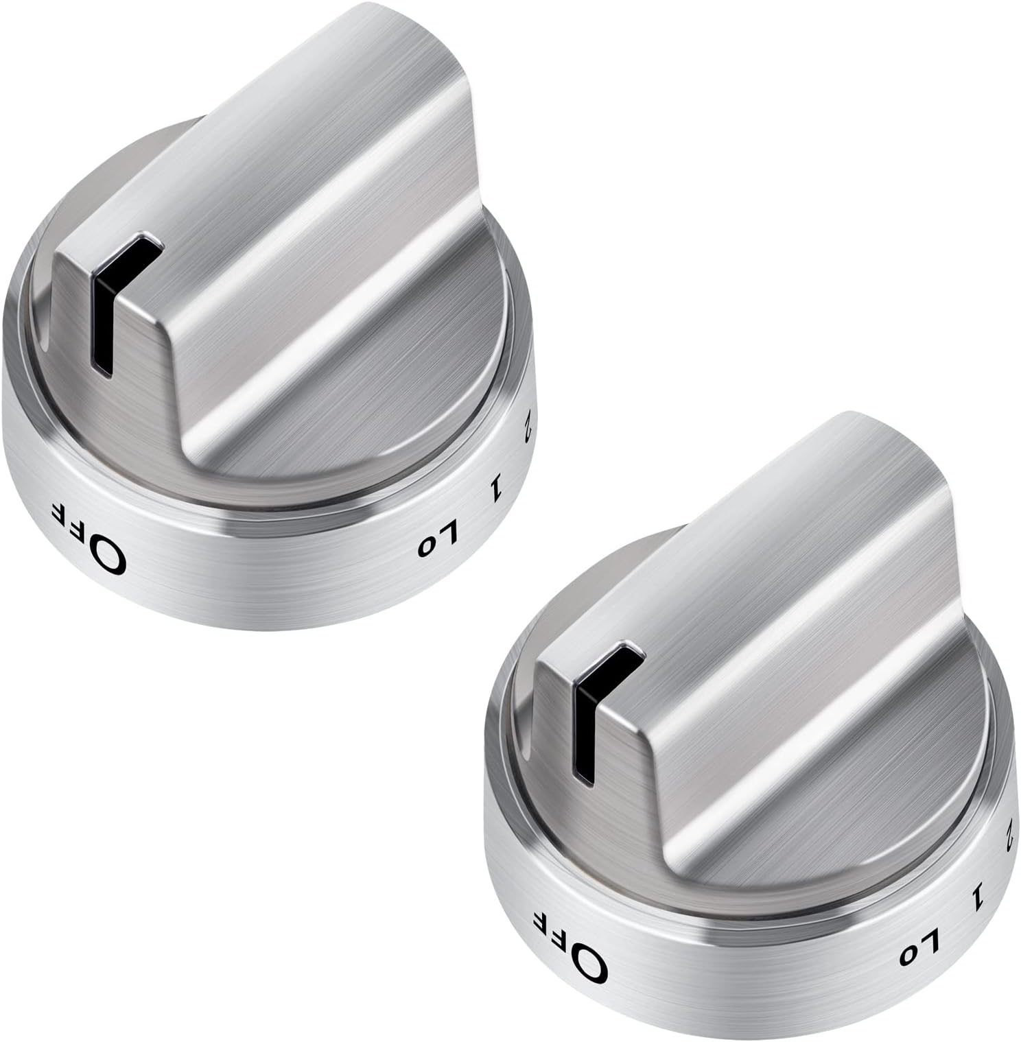 Amazon.com: WB03X24818 Stainless Steel Knobs - Compatible with GE Stove ...