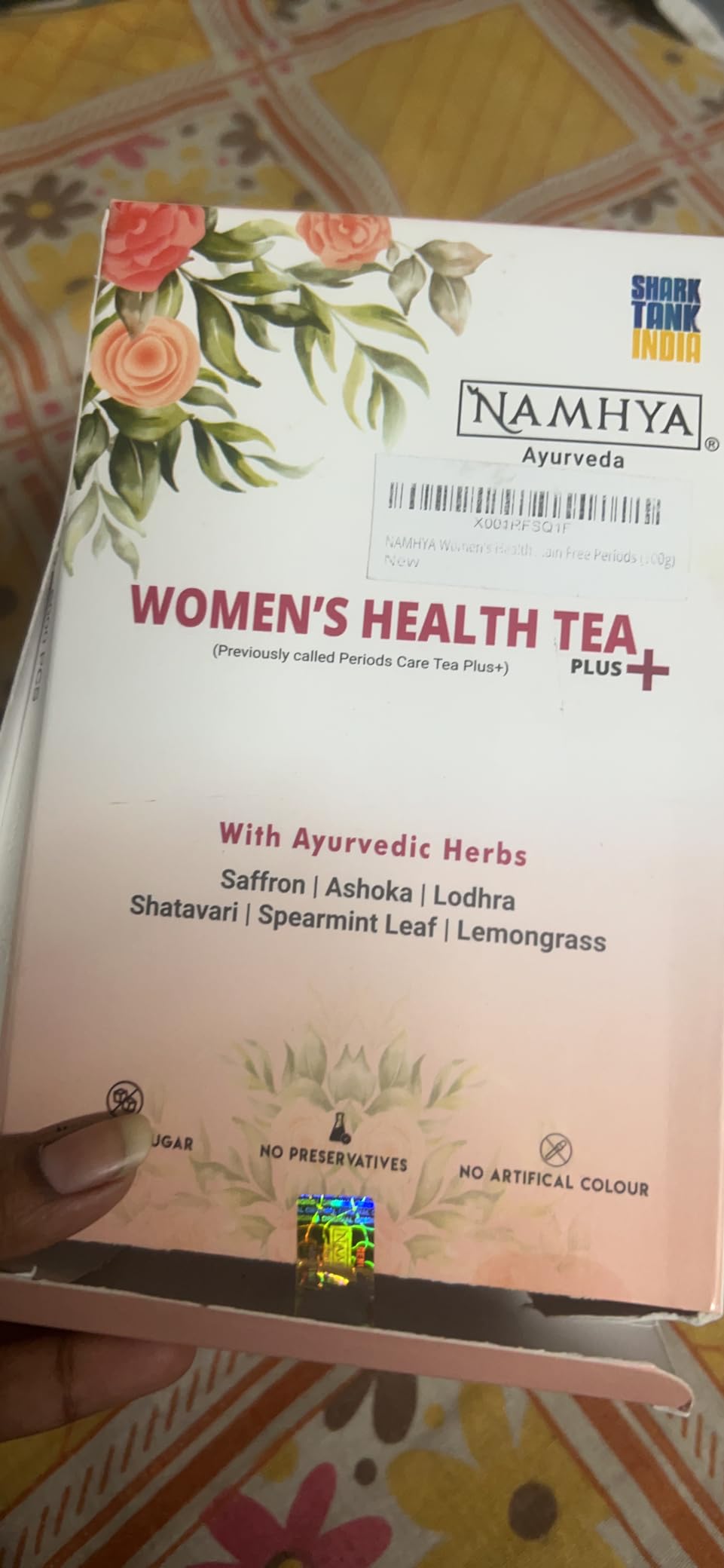 Namhya Women's Health Tea+ With Natural Ayurvedic Herbs For Hormonal ...