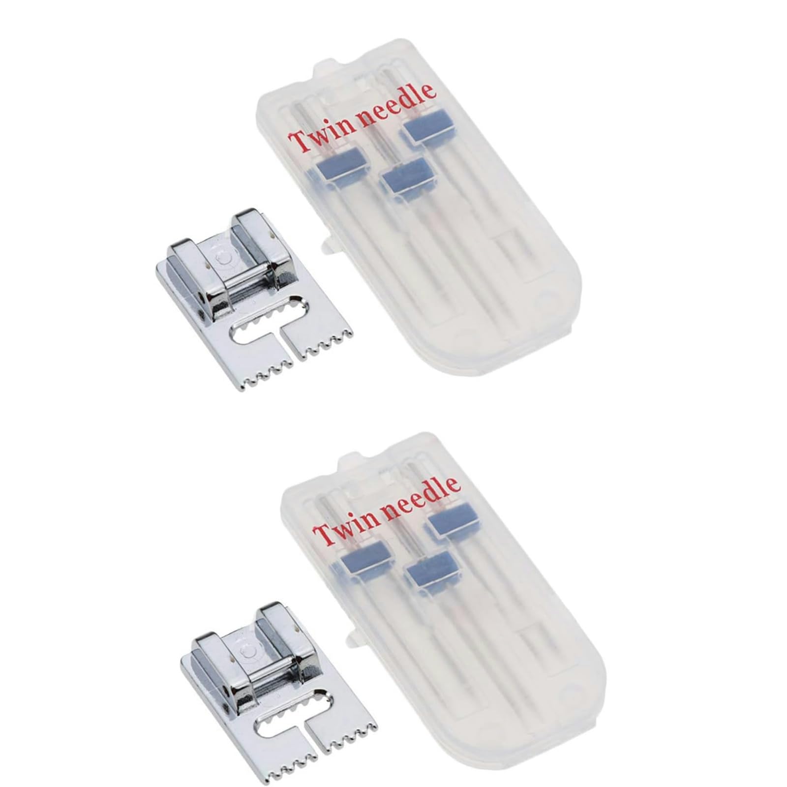 Amazon.com: 2 Set Twin Stretch Machine Needle Double Twin Needles Pins ...