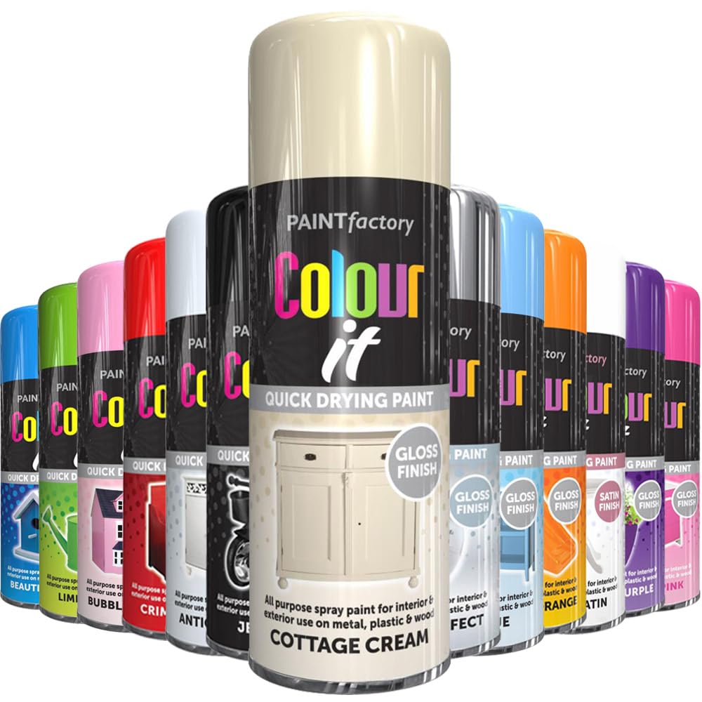 AlezyB 1x Cottage Cream All Purpose Spray Paint 400ml Professional ...
