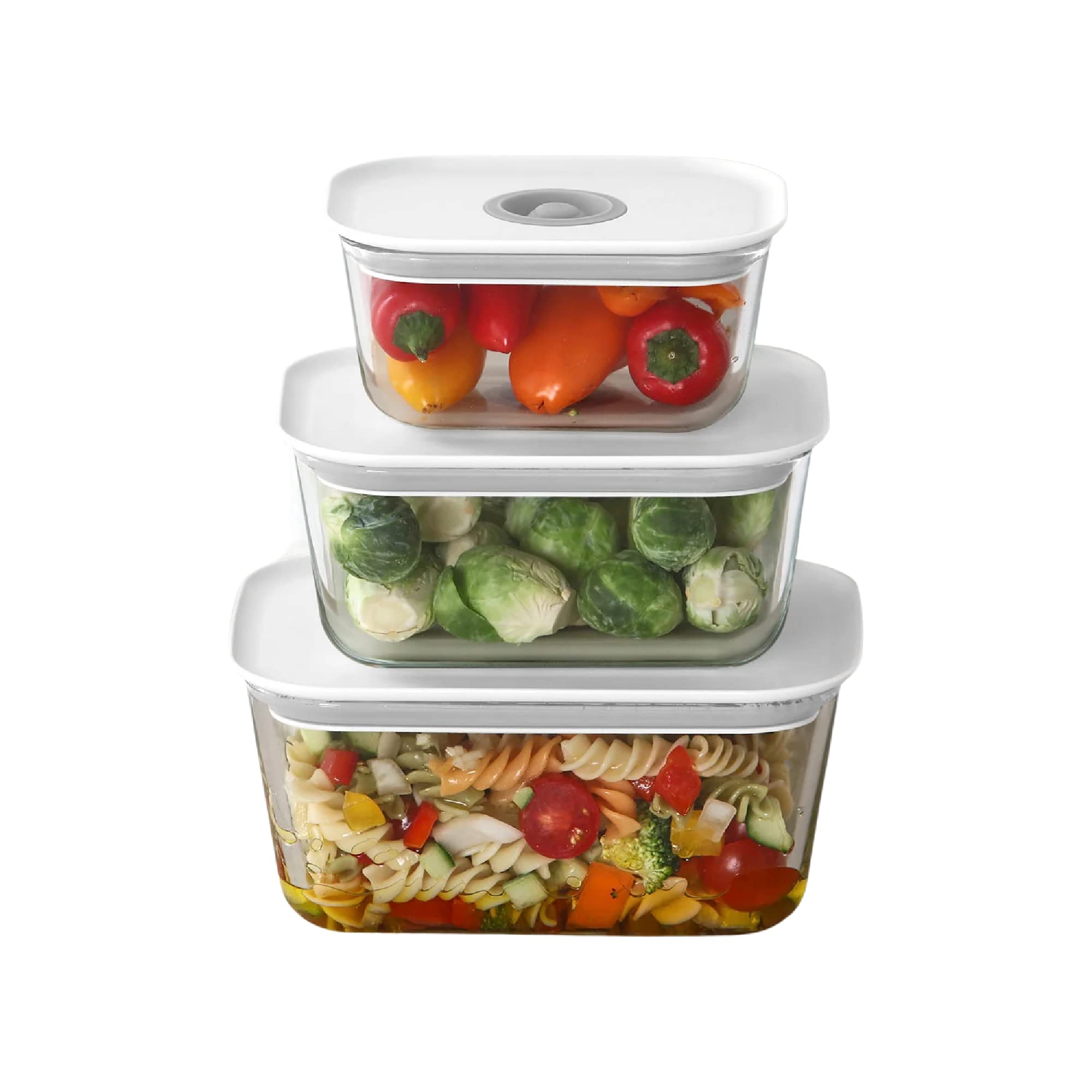 Snapklik.com : (Set Of 3) NEOFLAM FIKA Clik Glass Food Storage Set ...