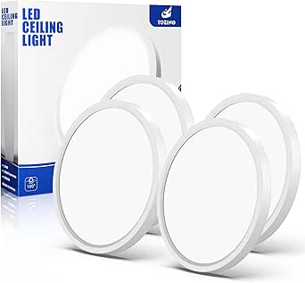 TOZING 24W Flush Mount Ceiling Light 9 Inch, 2400LM 5000K Daylight ...