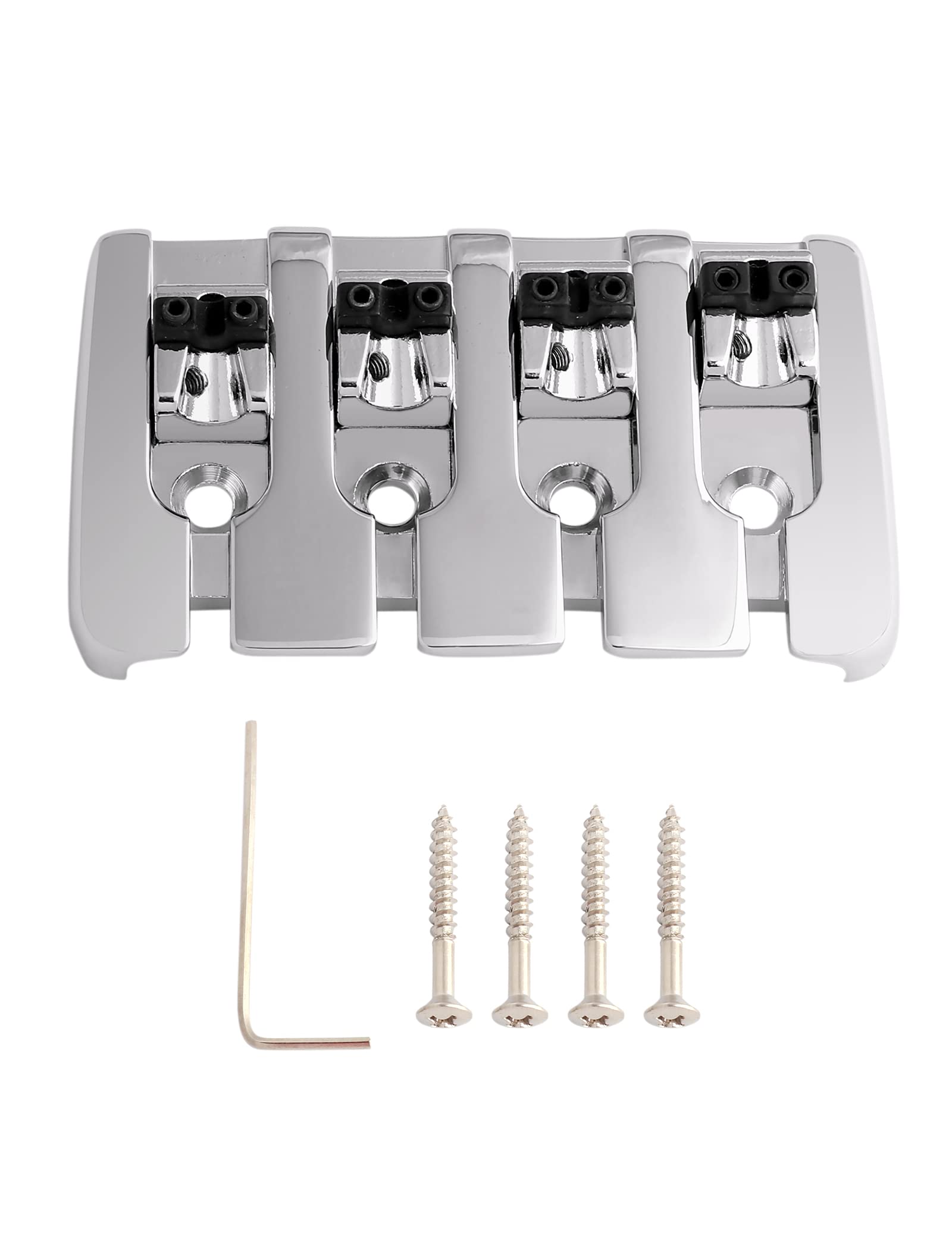 Buy Rubatone 4 String Bass Bridge A Style Top Load Tailpiece with Zinc ...