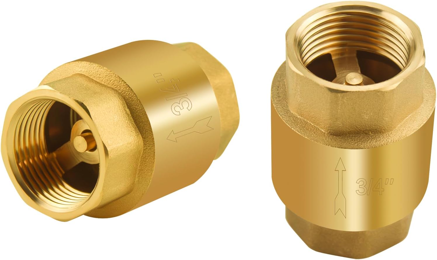 Amazon.com: Joywayus 2 PCS Brass Check Valve 1/2" NPT Female Thread and ...
