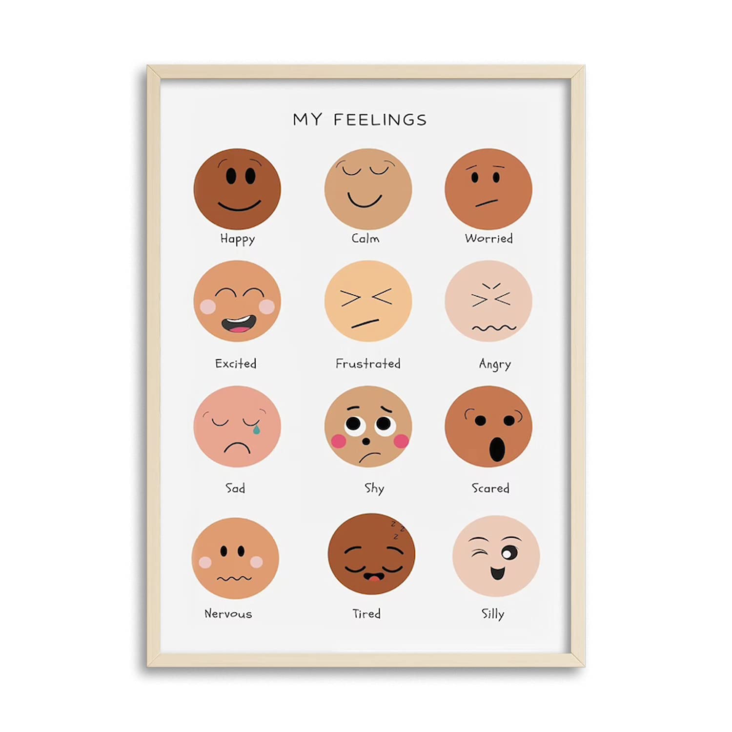 Maldora Emotions Feelings Chart Poster All Feelings Are Welcome Here ...