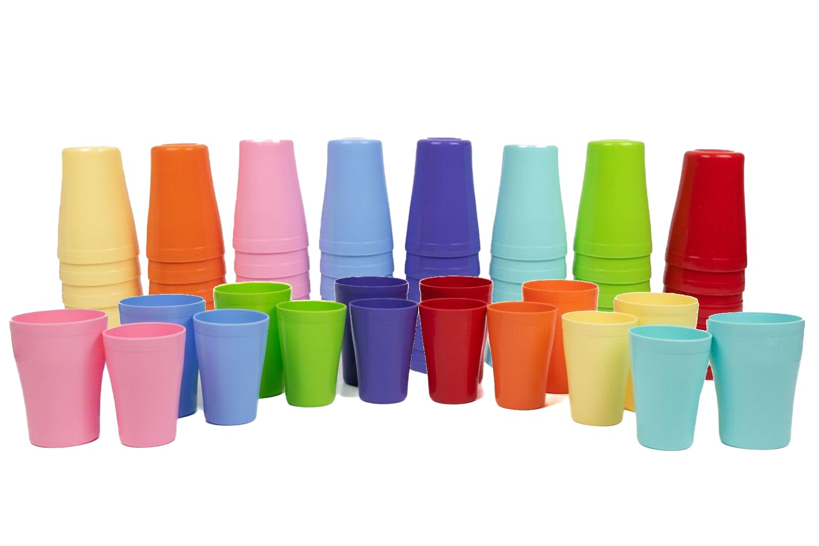 Buzztrove Unbreakable Reusable Plastic Cups Durable Plastic Drinking ...