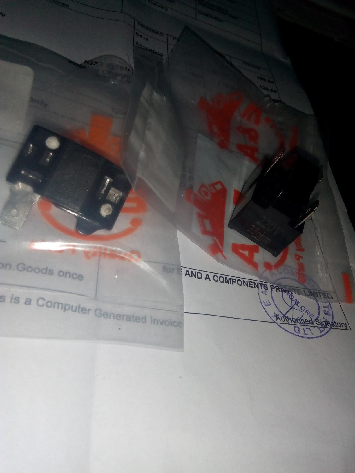 PARDZWORLD Compressor Relay (3 Pin) + Overload Protector Suitable for 165 L to 300 L Double Door ...