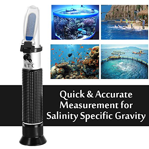 Snapklik.com : Seawater Salinity Refractometer,V-Resourcing Automatic Temperature Compensation ...