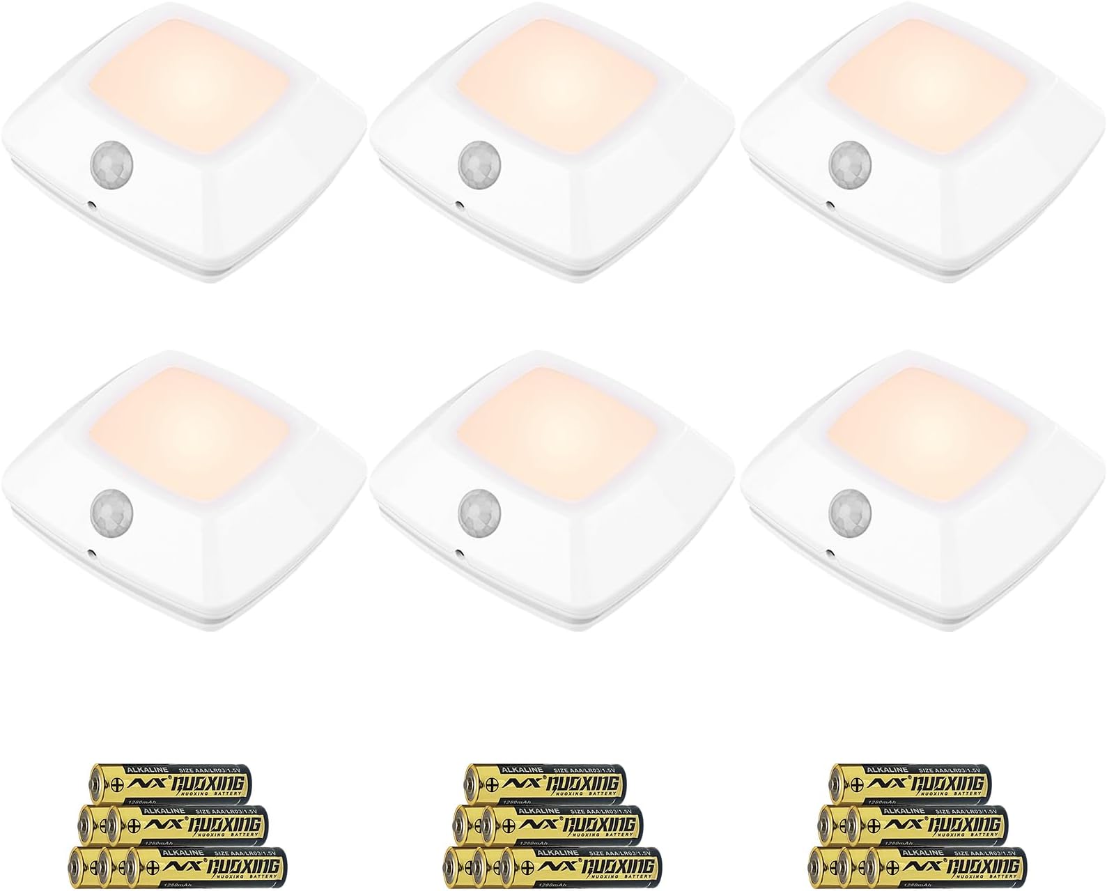 BIGMONAT Motion Sensor Tap Light,Battery Operated Puck Lighting, Safe ...