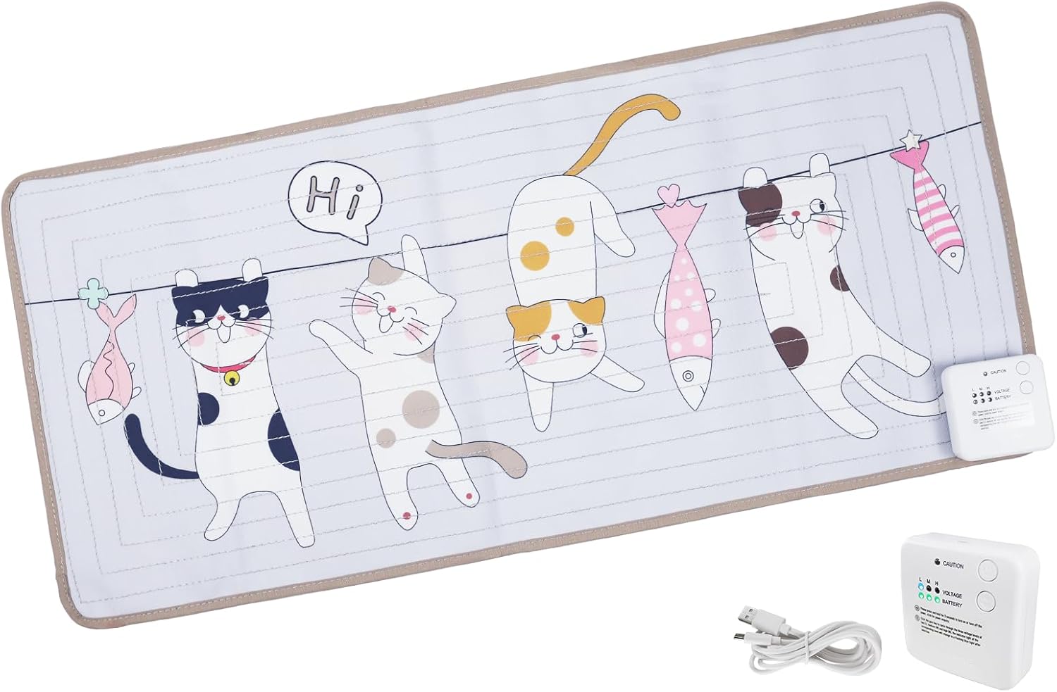 Amazon.com : DOGNESS Rechargeable Pet Shock Mat, 31"x15" Safe Cat ...