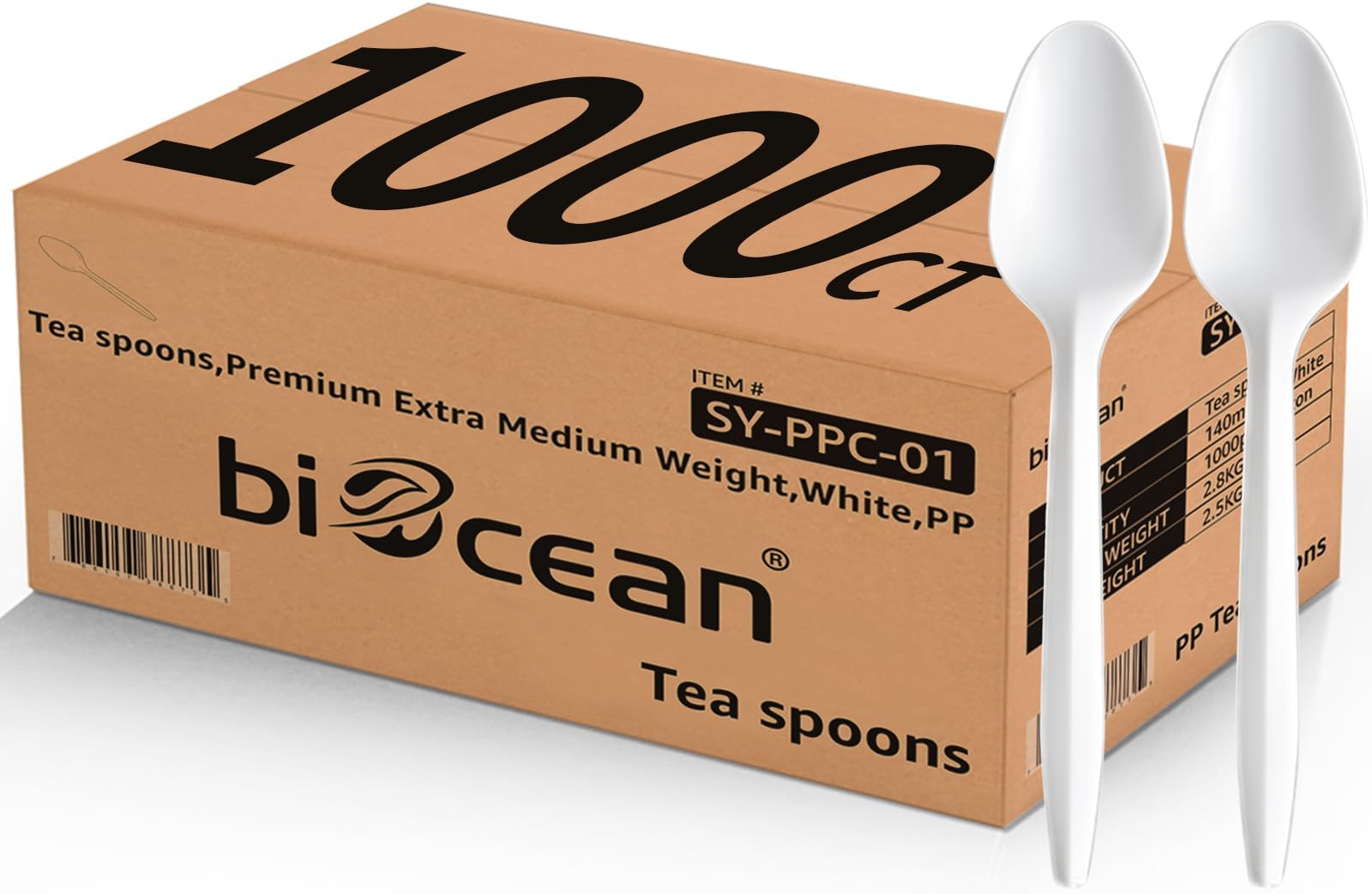 Amazon.com: Comfy Package [Case of 1,800] Heavy Duty Disposable Clear ...