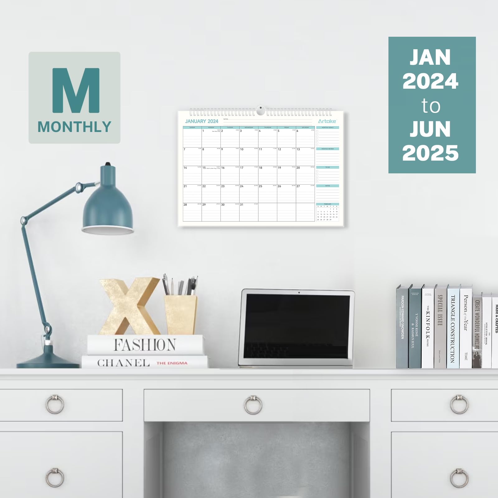 Snapklik.com : Calendar 2024-2025 - Large Wall Calendar, 18 Monthly ...