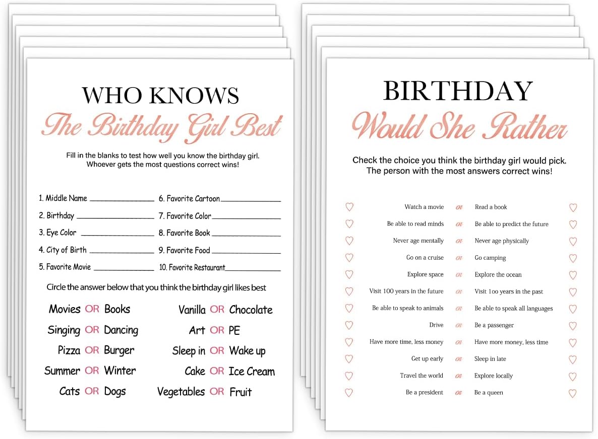 Amazon.com: Adult Birthday Party Game, Birthday Feud Birthday Game ...