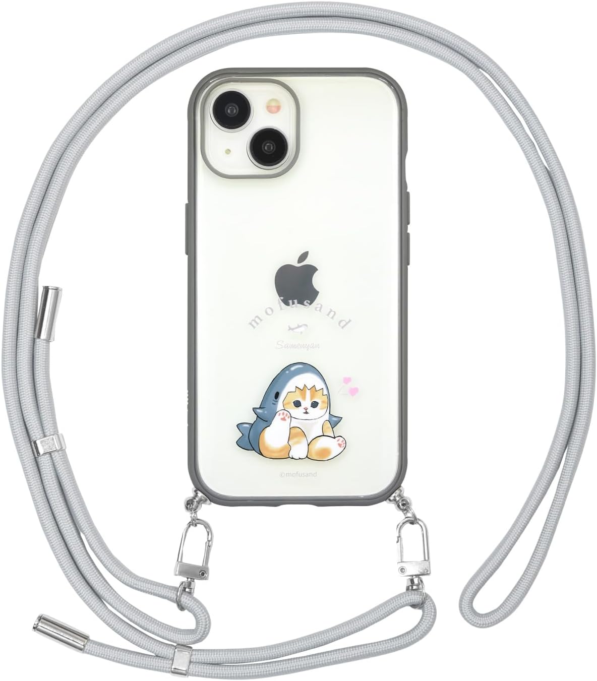 Amazon.co.jp: グルマンディーズ mofusand IIIIfit Loop iPhone 15 / 14 / 13 対応 ケース サメにゃん MOFU-46A : 家電＆カメラ