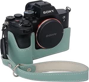 Amazon.com : Bowan for Sony A7 Mark IV Camera Case,Handmade Genuine Real Leather Half Camera ...