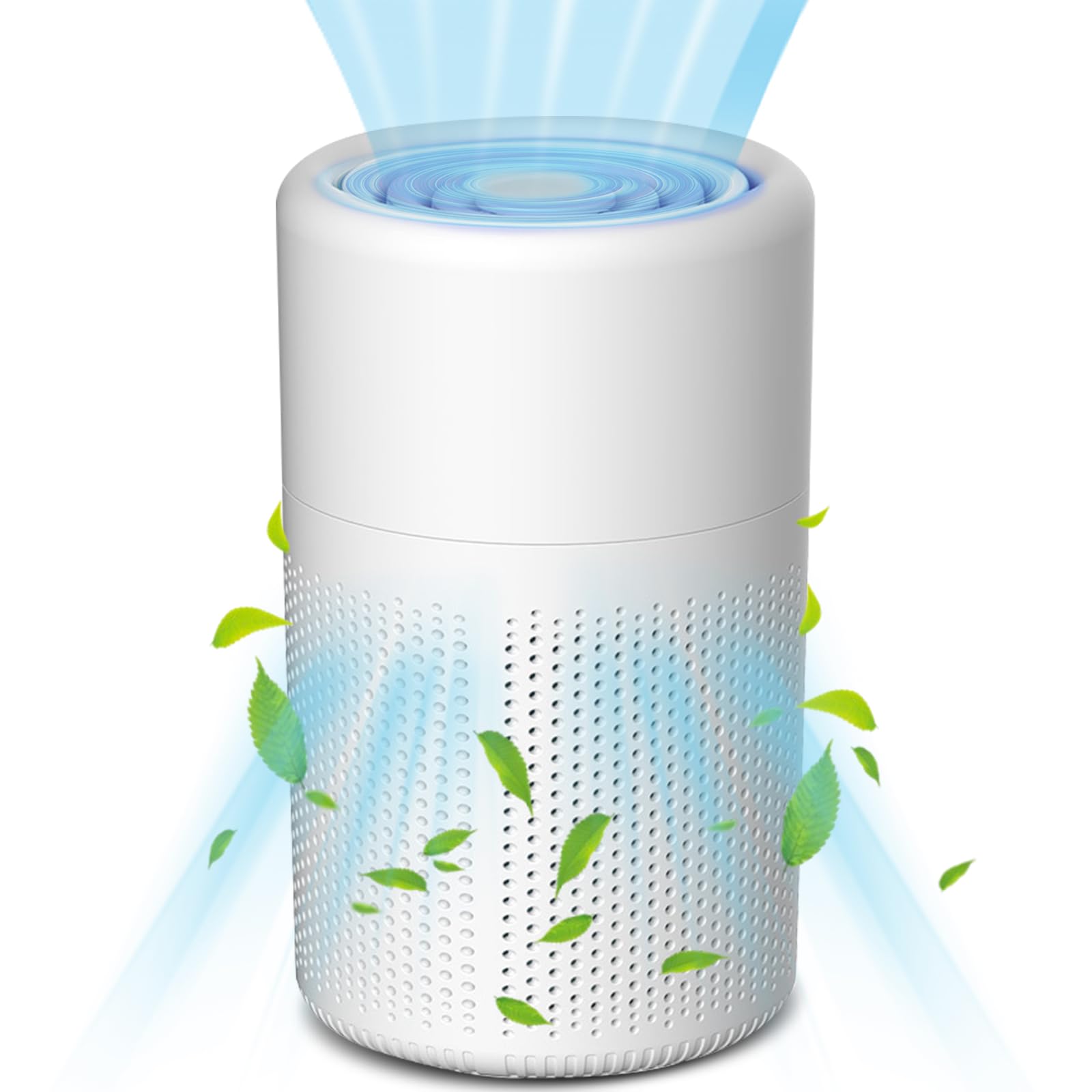 Mini Portable Air Purifier, Silent Air Filter with H13 True HEPA ...