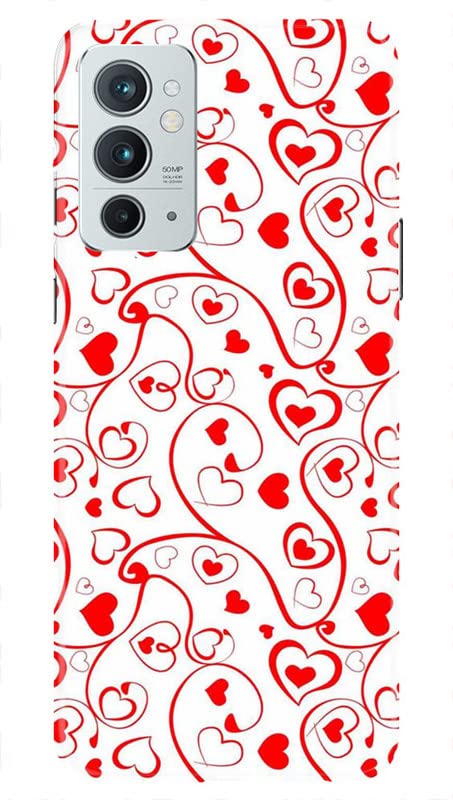 Hard Plastic 3D Printed for One Plus 9RT Flower Multi Colour for Girls ...