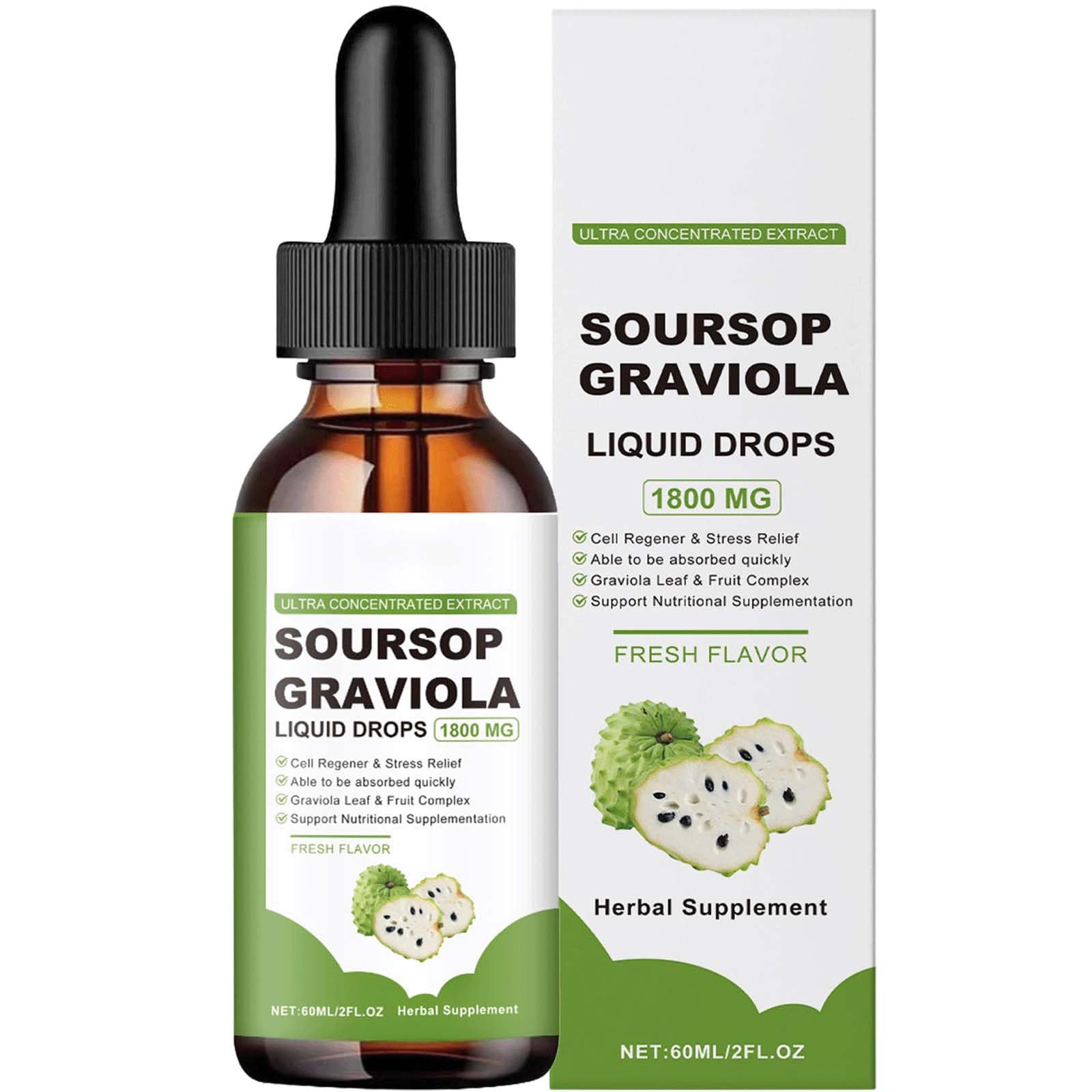 Amazon.com: 100% Pure Organic Soursop Extract, Naturesours 100% Pure ...