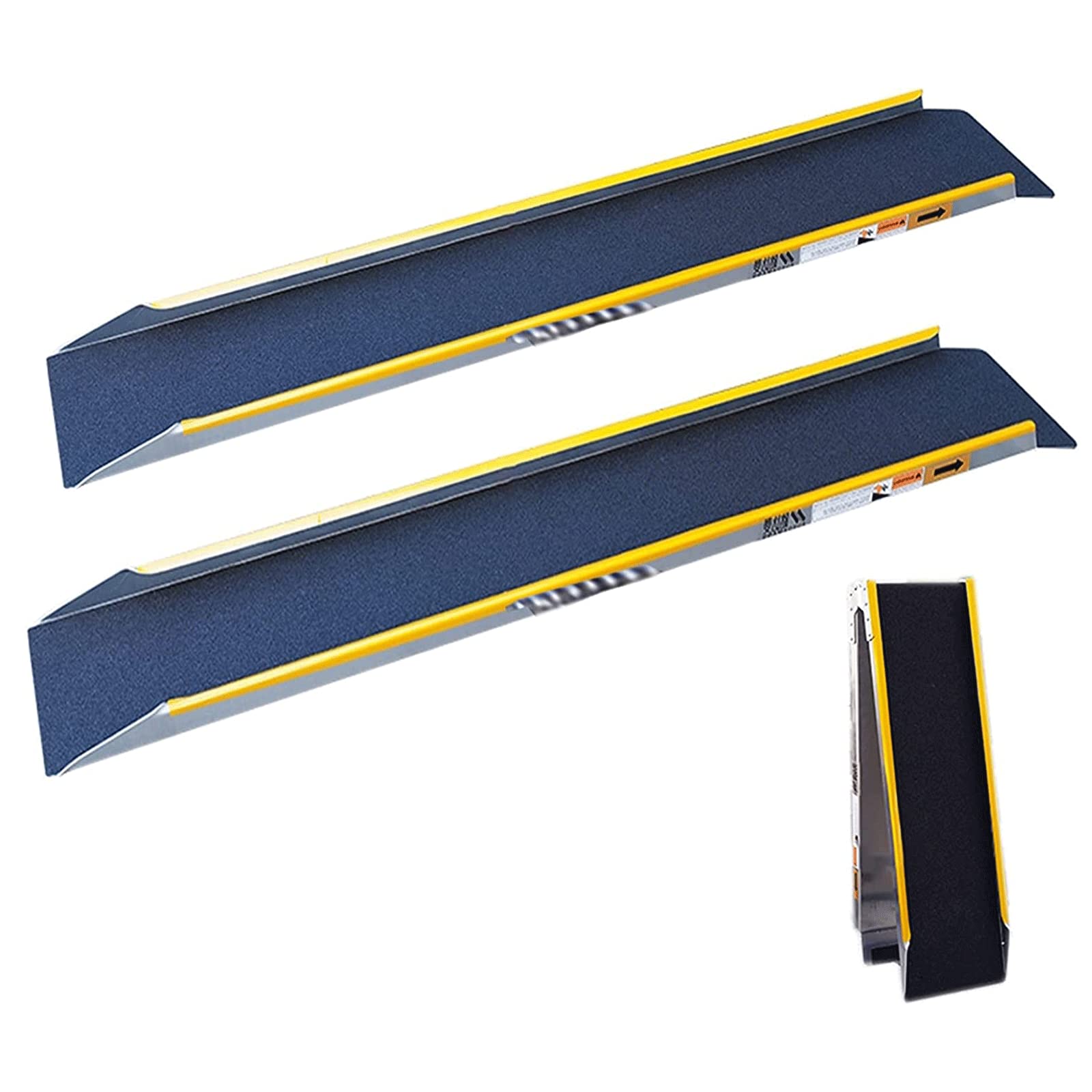 Buy ZEIA3 2 Pack Wheelchair Ramp 6 Ft Aluminum Mobility Scooter Ramp 20 ...