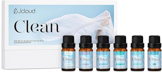 Amazon.com: JCLOUD Essential Oils for Laundry, Clean Scent Fragrance Oils Set, Use with Wool ...