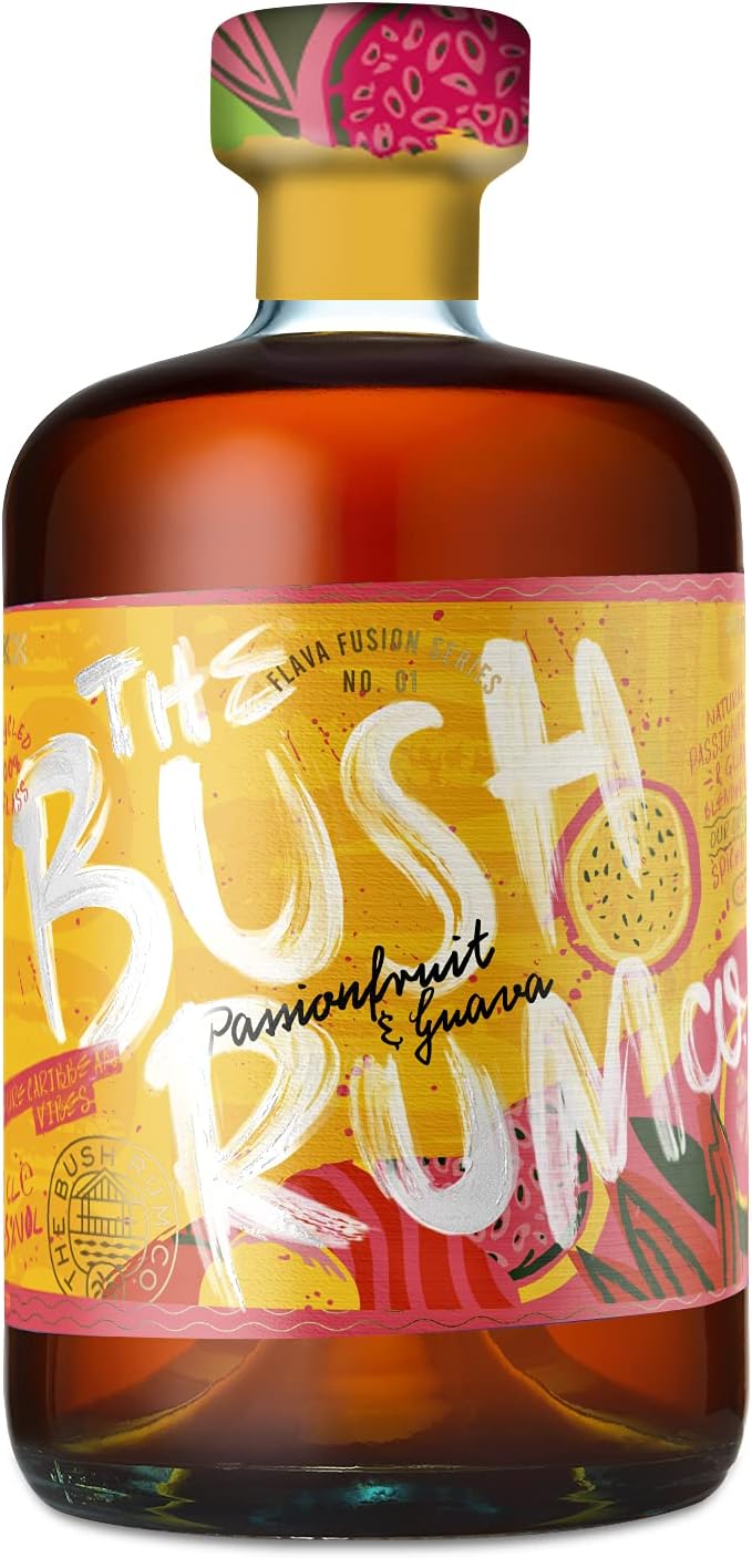 The Bush Rum Co. Passionfruit & Guava Spiced Rum | With Natural ...