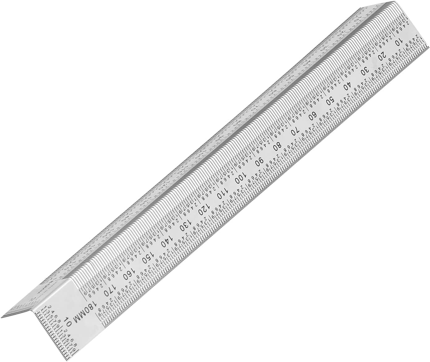 Carpenter Scribing Line Ruler, 7in Stainless Steel Woodworking T Square ...