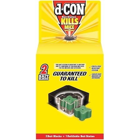 Amazon.com : d-Con Rodenticide Rodent and Mouse Bait Station Corner Fit ...