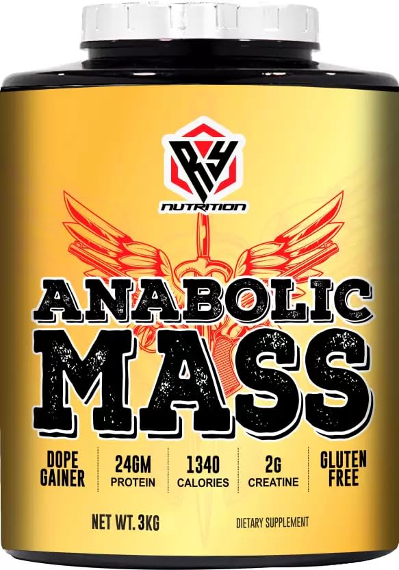 RY Nutrition Anabolic Mass Gainer For Bulk Mass Calories 1340 ...