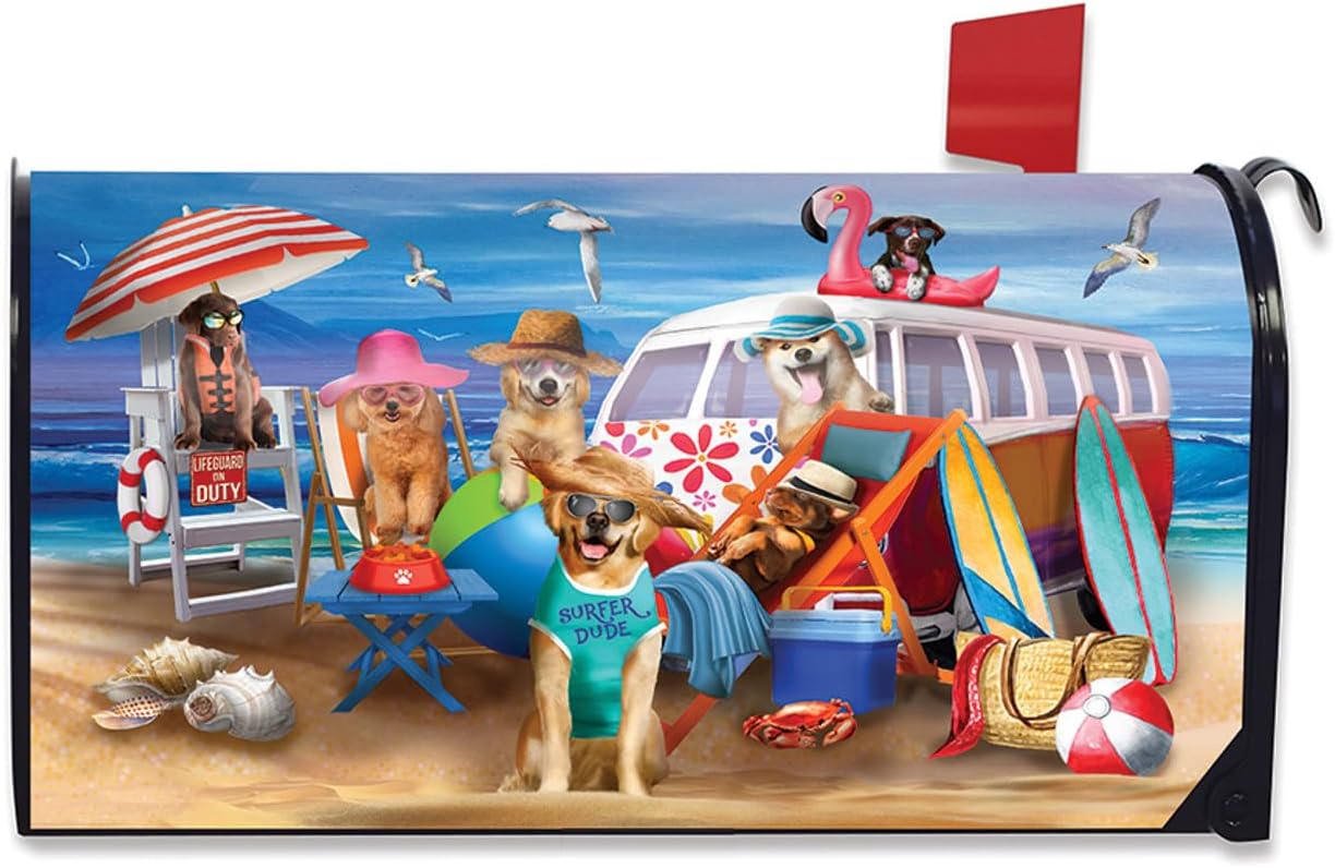 Amazon.com: Personalized Mailbox Covers with Pet Dog Family Name House ...