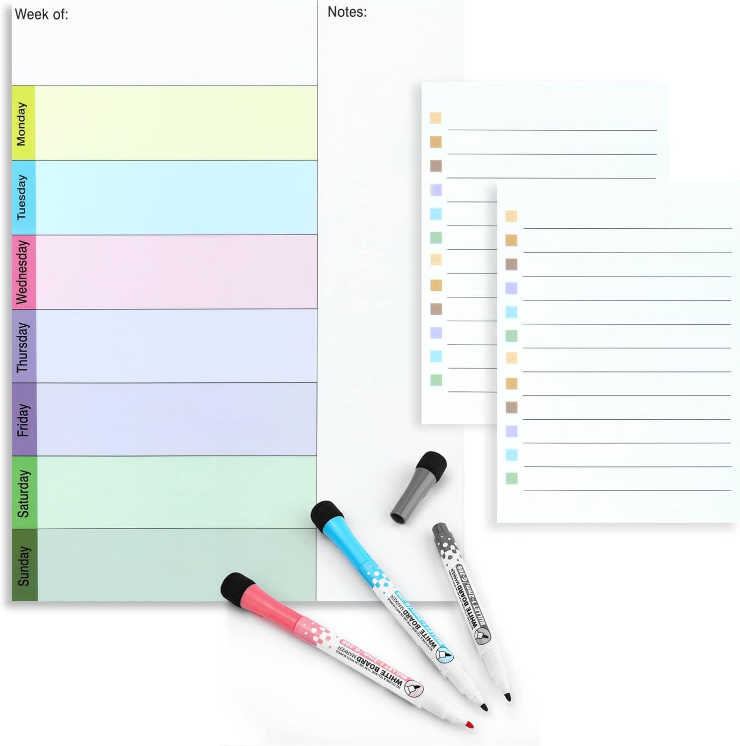 Amazon.com : SWANGSA Reusable Weekly Planner 3 Pieces, 2 Dry Erase To ...