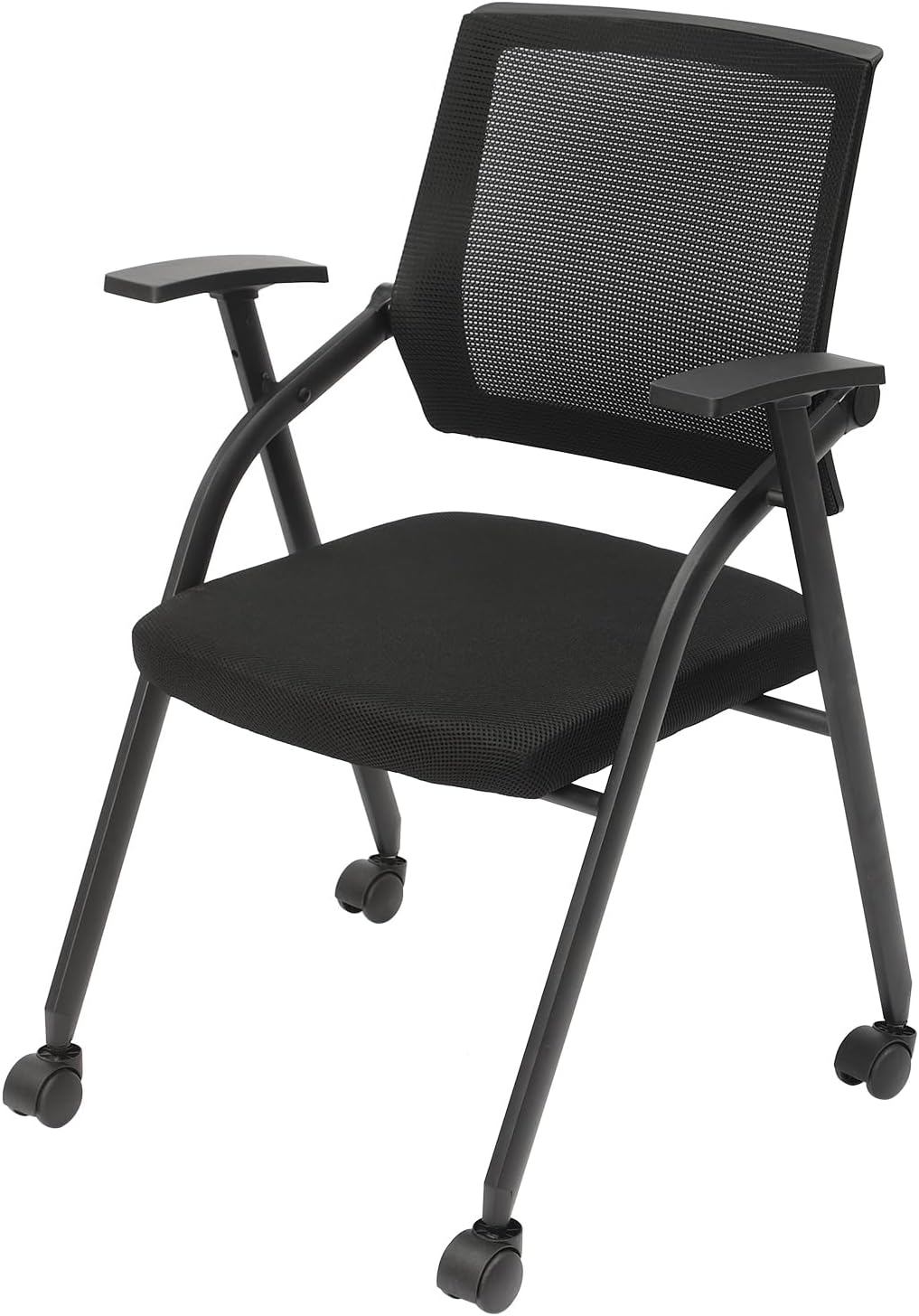 Amazon.com: Conference Room Chairs, Stackable Ergonomic Foldable Chair ...