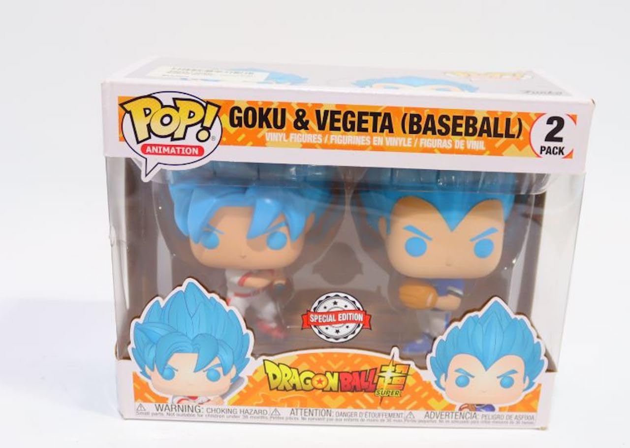 Amazon.com: Funko Pop Animation: DBS– Goku & Vegeta (Baseball) 2PK (Exc ...
