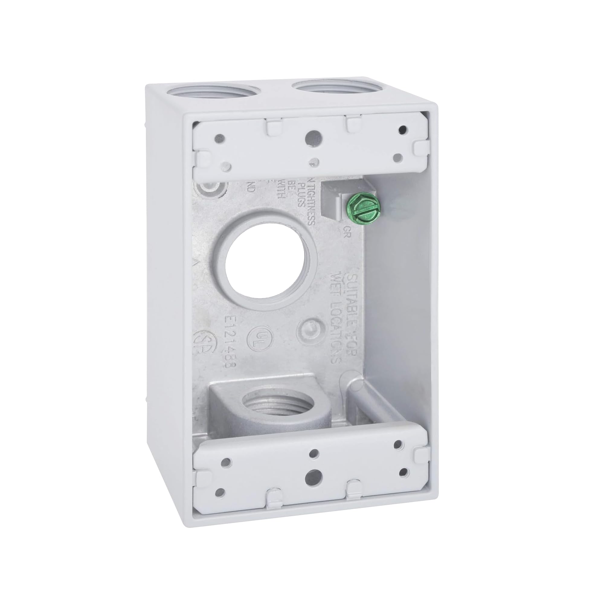 SIGMA ENGINEERED SOLUTIONS 14251WH Metal Electrical Outlet Box ...